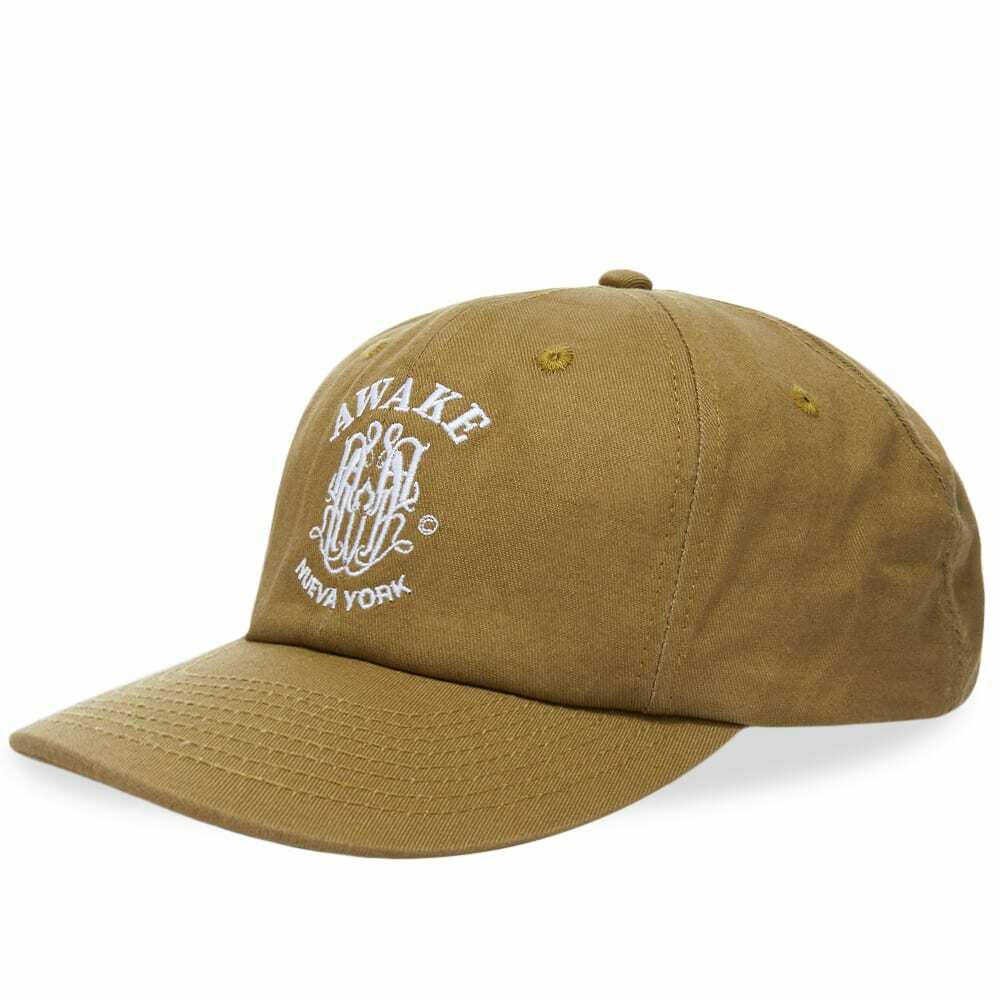 Awake NY Men's Nueva York Crest 6 Panel Cap in Sand Awake NY