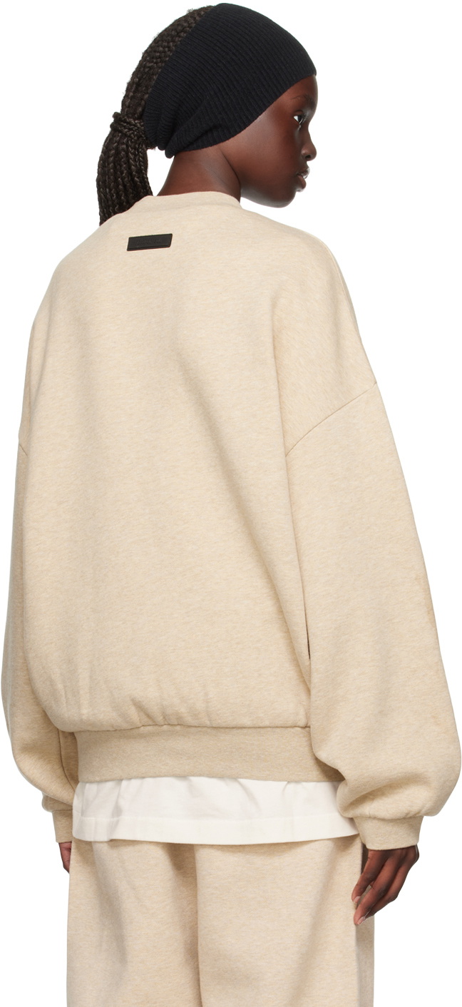 Fear of God ESSENTIALS Beige Crewneck Sweatshirt Fear Of God Essentials