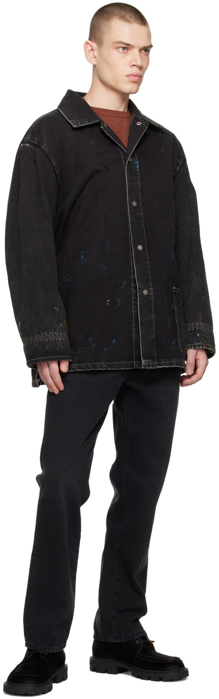 MM6 Maison Margiela Black White Stitch Jeans MM6 Maison Margiela