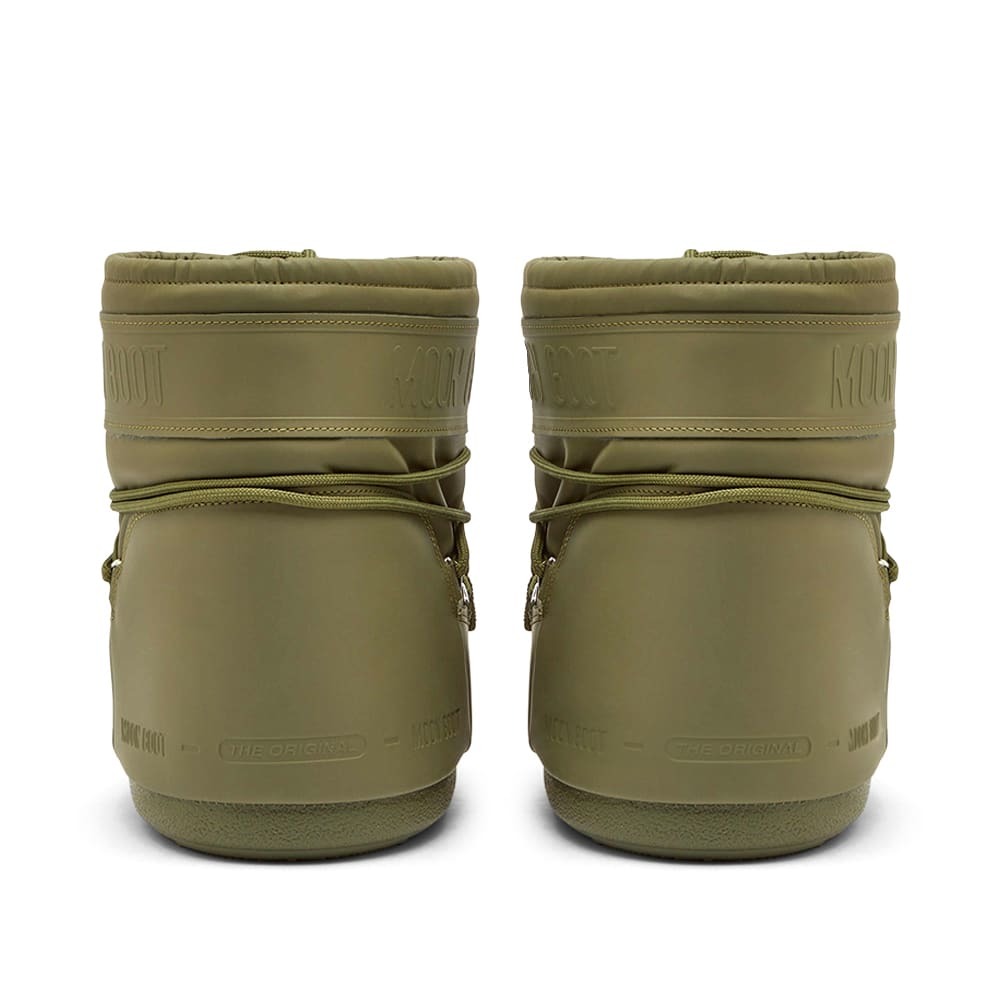 Moon Boot Women's Icon Low Rubber Boot in Khaki Moon Boot