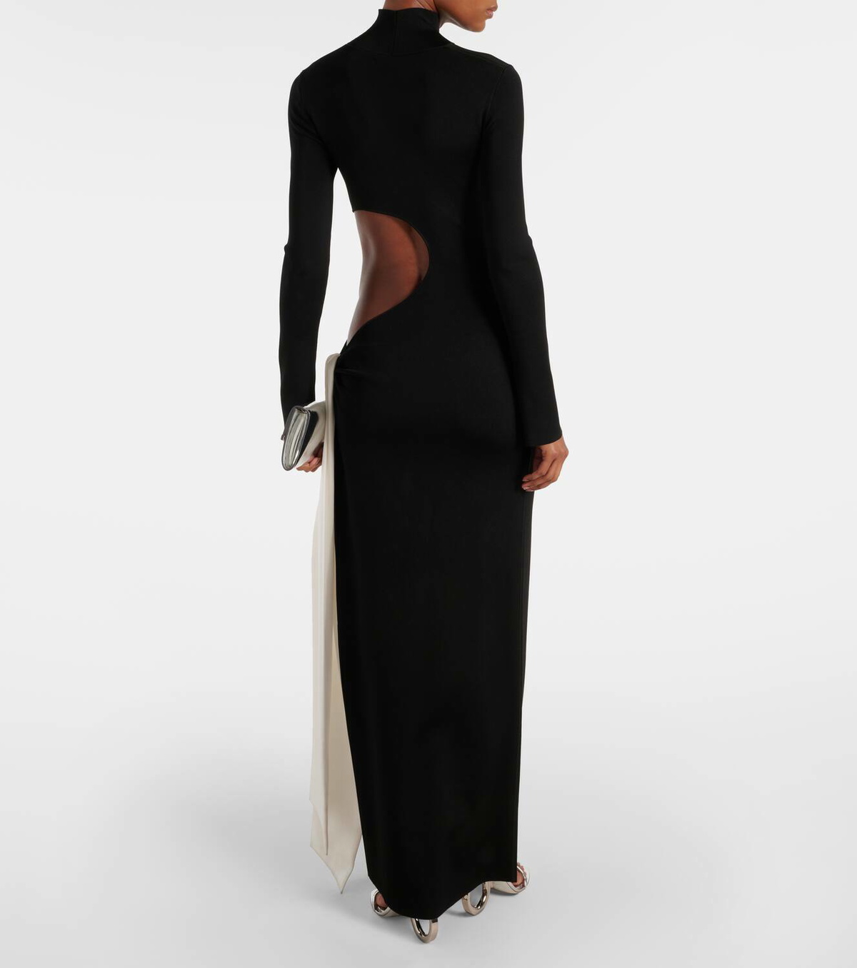Galvan Twisted Cindy cutout gown Galvan