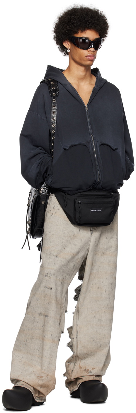 Balenciaga Gray Super Destroyed Jeans Balenciaga