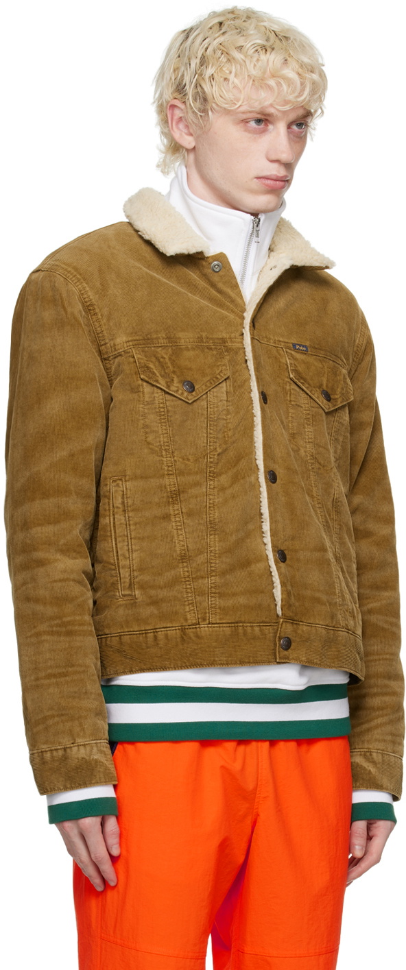 Polo Ralph Lauren Tan Trucker Jacket Polo Ralph Lauren