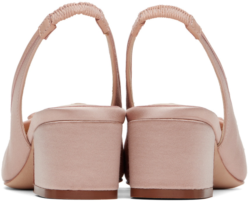 Sandy Liang SSENSE Exclusive Pink Slingback 45 Heels Sandy Liang
