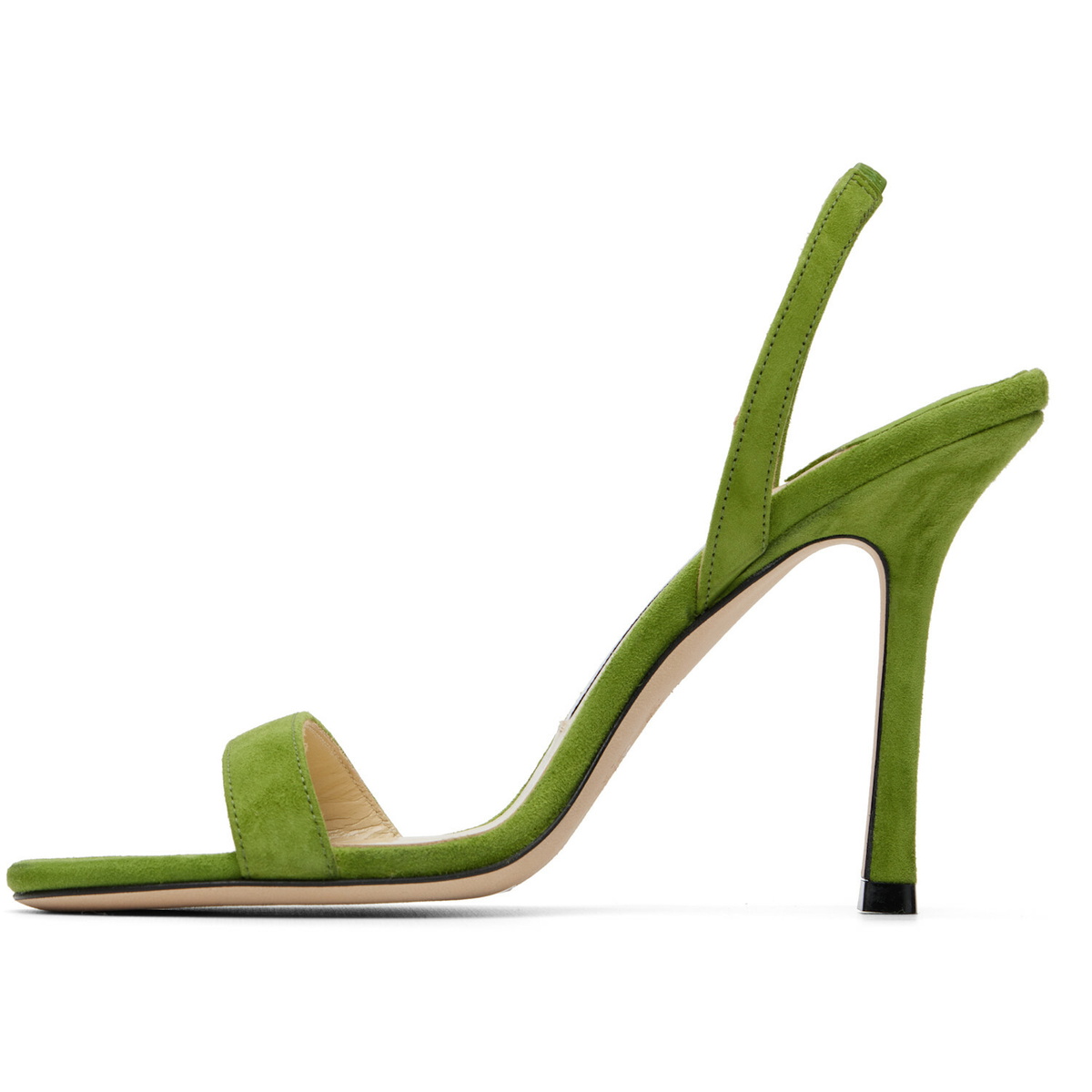 Jimmy Choo Green Jenn 100 Heeled Sandals Jimmy Choo