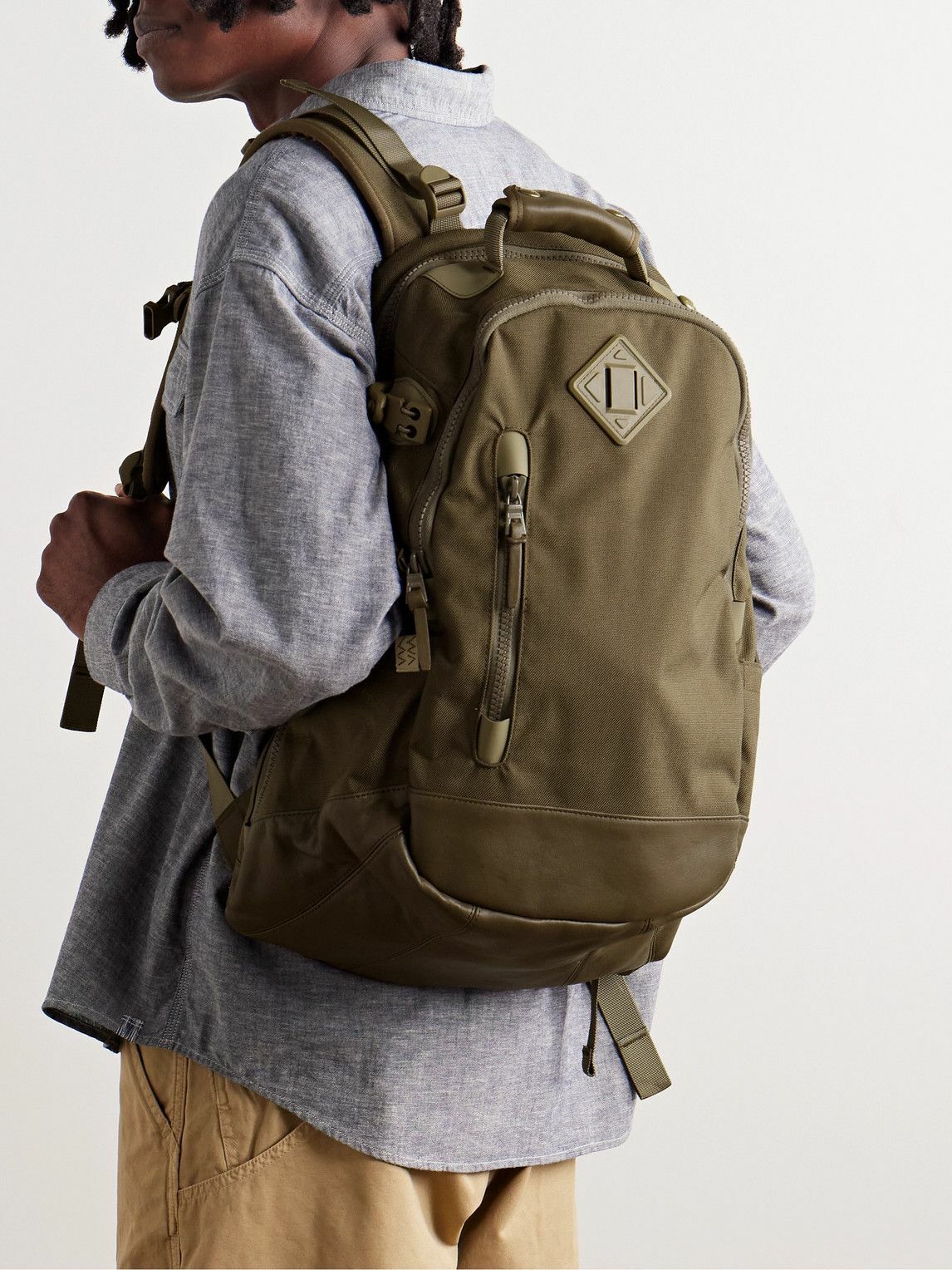 Visvim - 20L Leather-Trimmed CORDURA® Backpack Visvim
