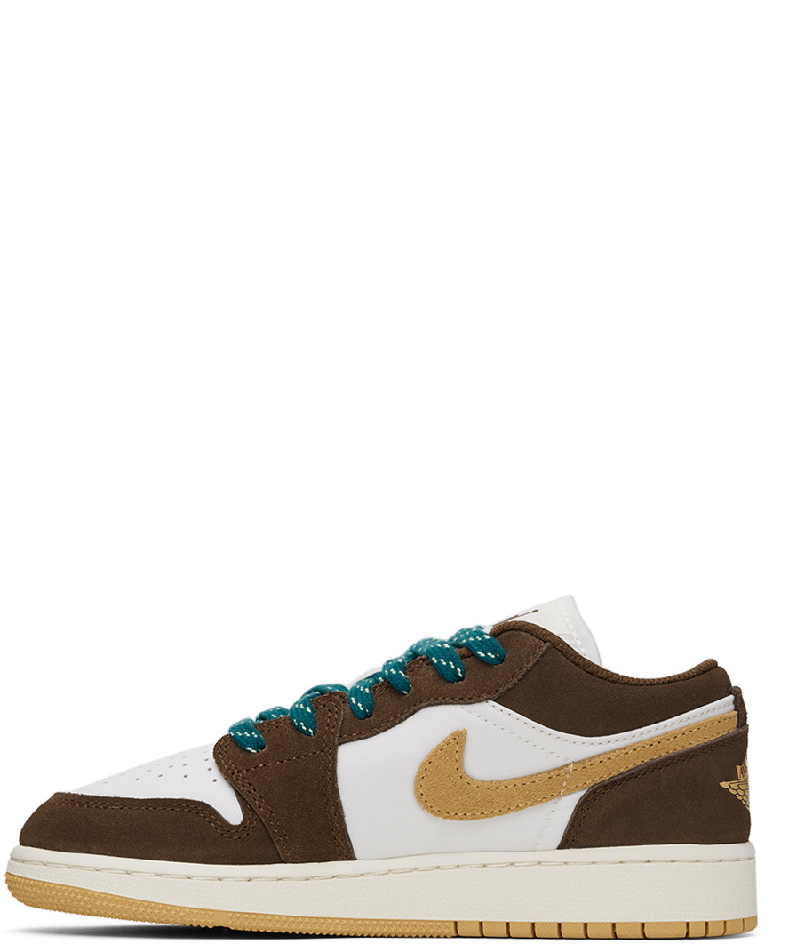 Nike Jordan Kids Brown Air Jordan 1 Low SE Big Kids Sneakers Nike ...
