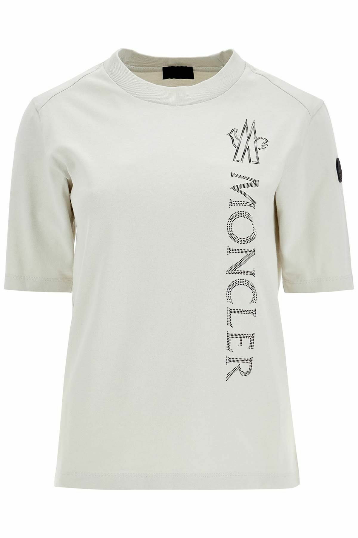 MONCLER textured logo t-shirt Grey Moncler