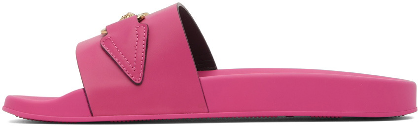 Versace Pink Medusa Biggie Slides Versace