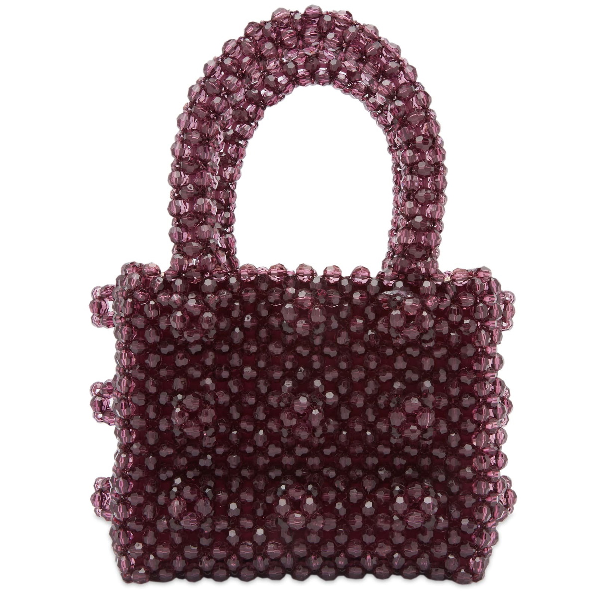 Shrimps Women's Antonia Mini Beaded Bag in Plum Shrimps