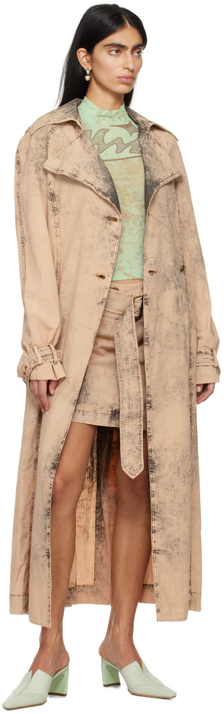 KNWLS Beige Issa Trench Coat KNWLS