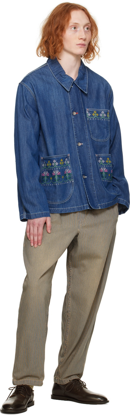YMC Blue Labor Denim Jacket YMC