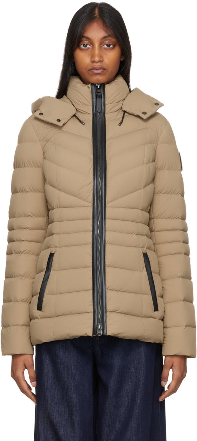 Mackage Tan Patsy Down Jacket Mackage