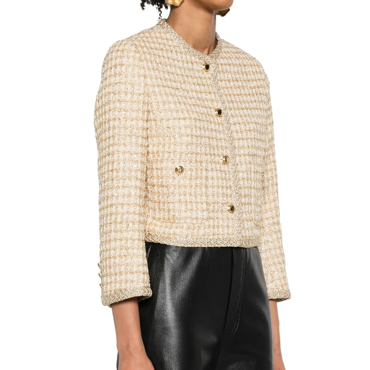 Miu Miu Check Lam Jacket Miu Miu