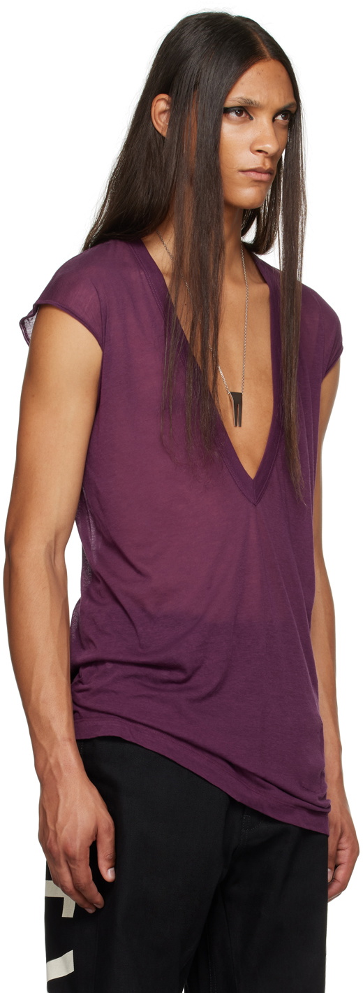Rick Owens SSENSE Exclusive Purple KEMBRA PFAHLER Edition Dylan T-Shirt ...