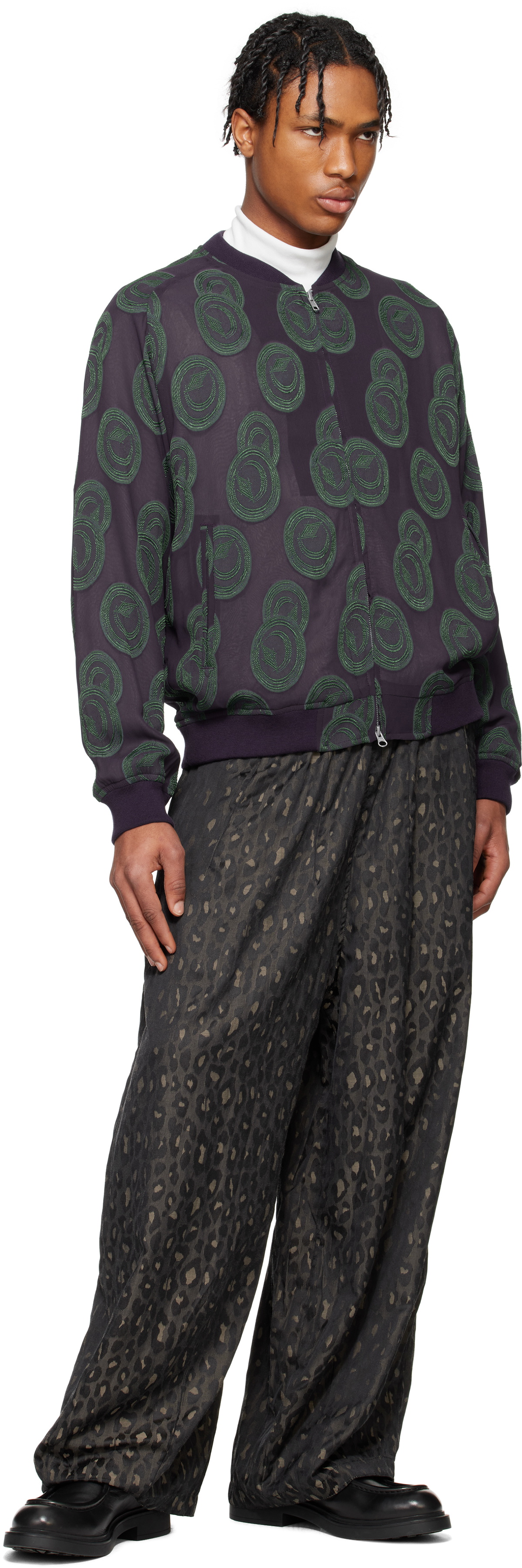 NEEDLES Purple BB Bomber Jacket Needles