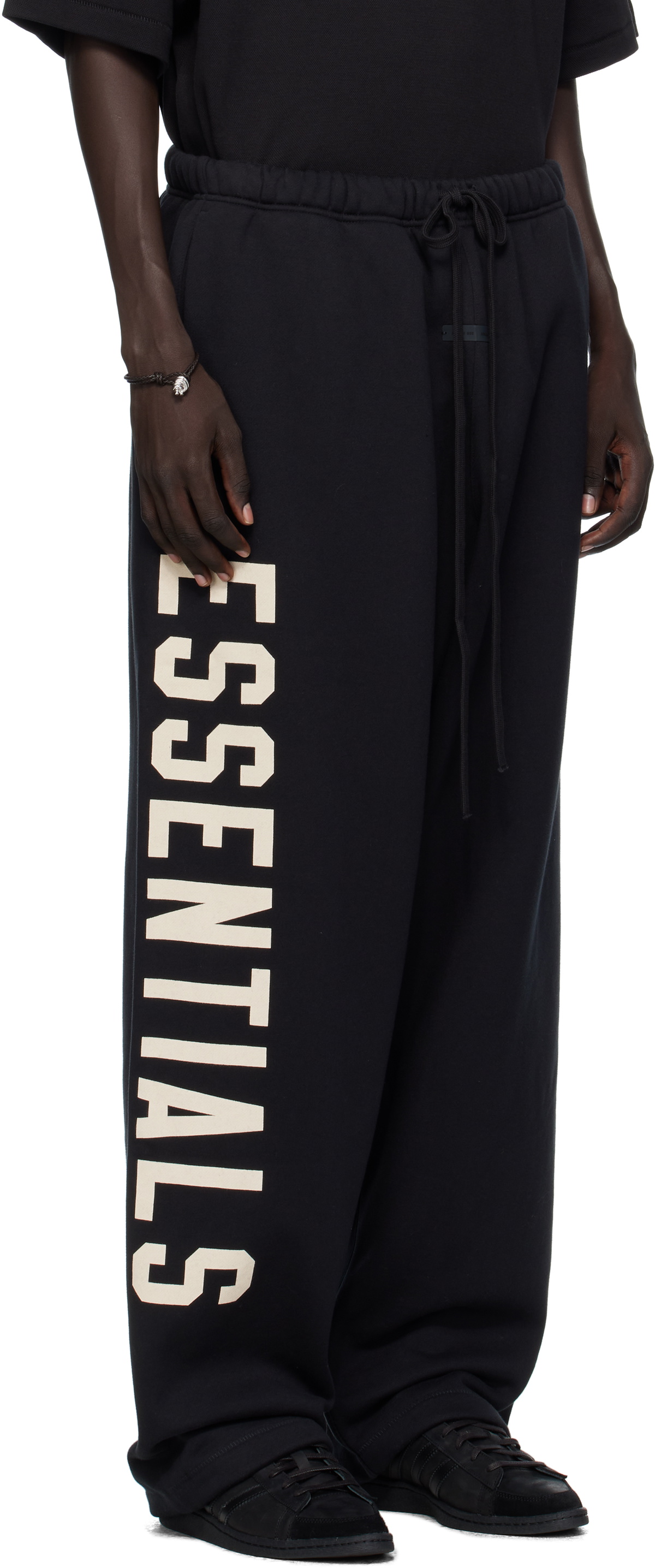 Fear of God ESSENTIALS Black Lounge Fleece Sweatpants Fear Of God ...