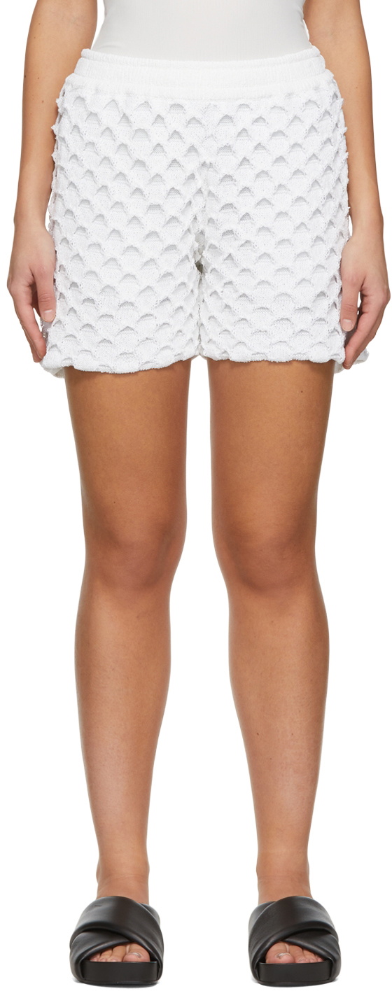 CFCL White Oriel Paper Shorts CFCL