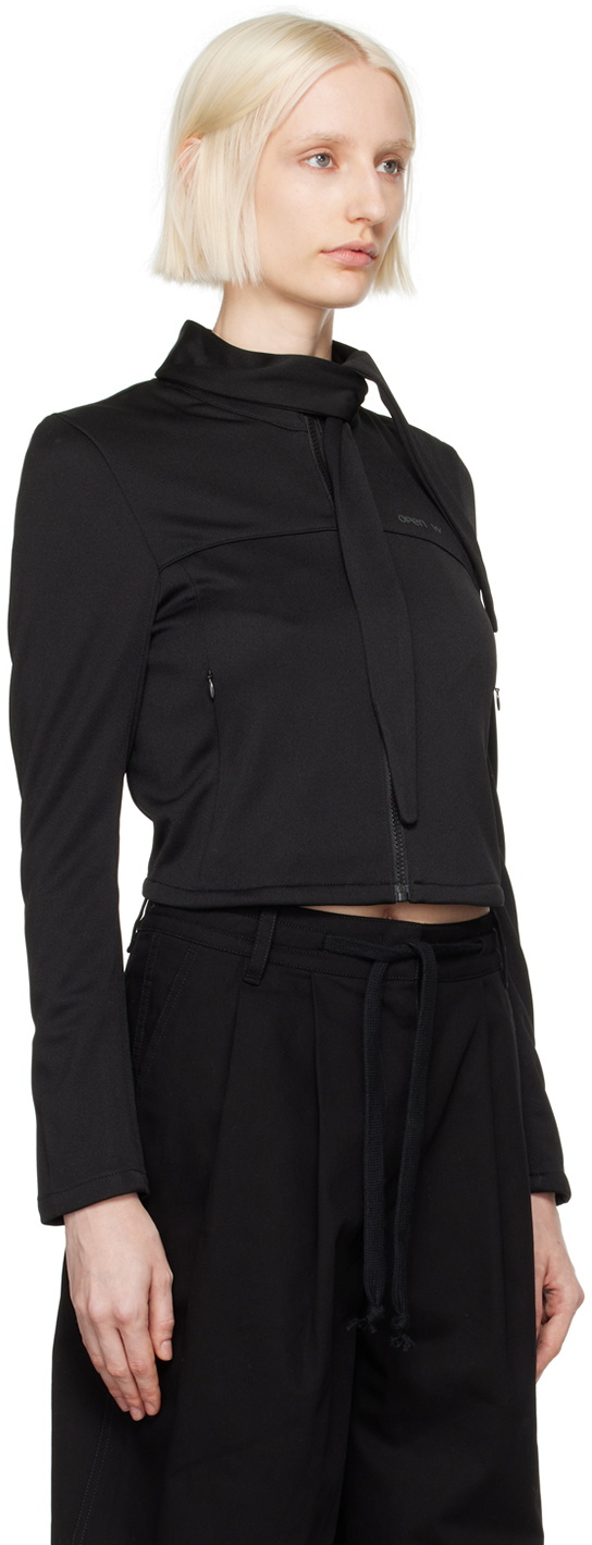 OPEN YY Black Tie Zip Training Jacket OPEN YY