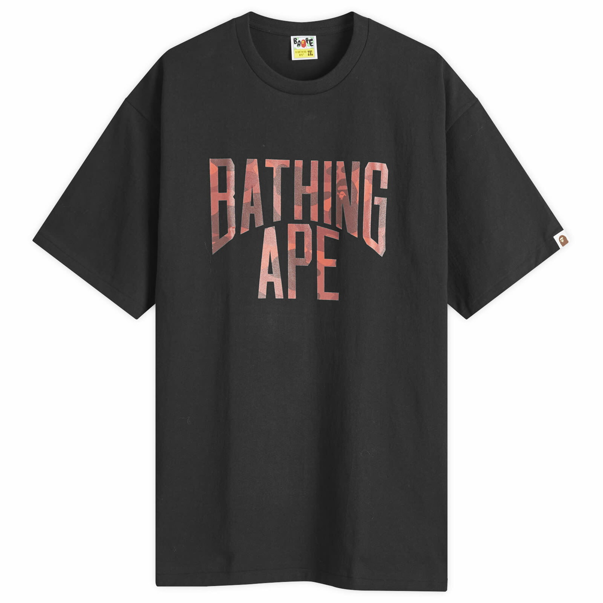 A Bathing Ape Men's Colour Camo Bathing Ape T-Shirt in Black A Bathing Ape