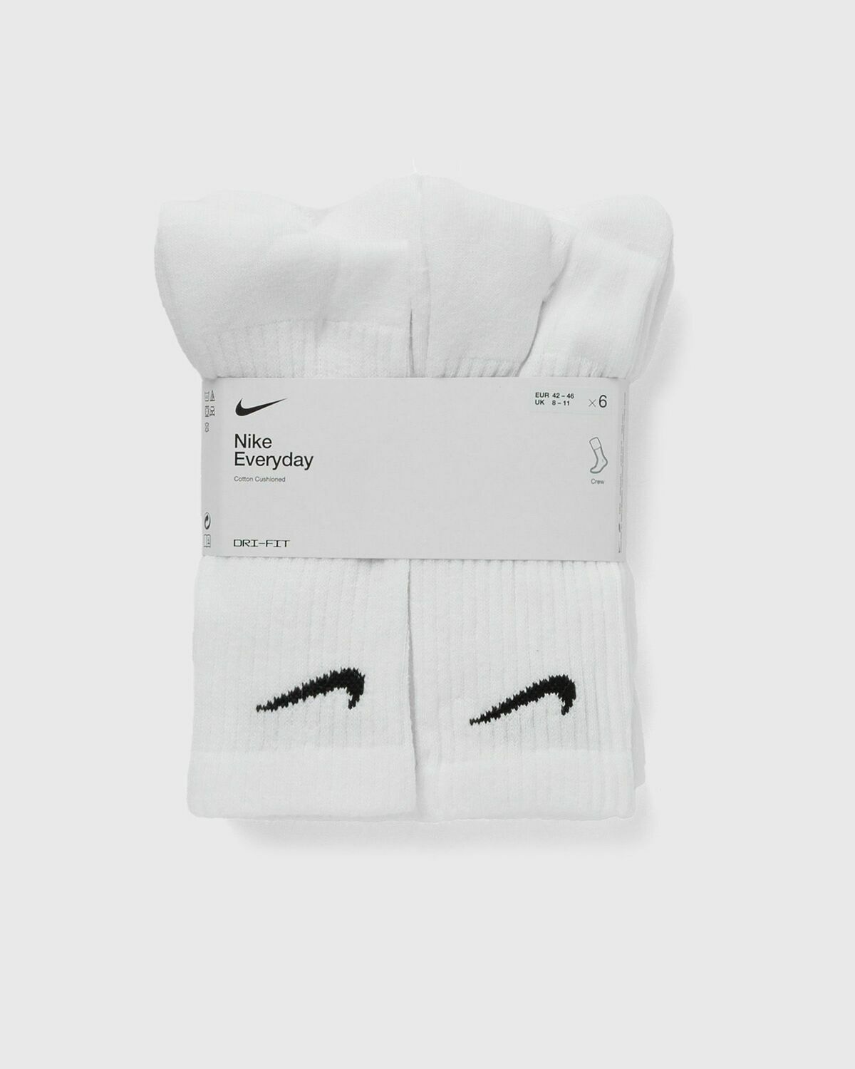 Nike Everyday Cushioned Training Crew Socks (6 Pairs) White Socks Nike