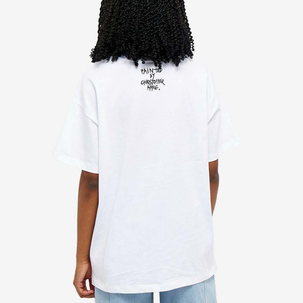Christopher Kane Women's Hand Painted T-Shirt in White Christopher Kane
