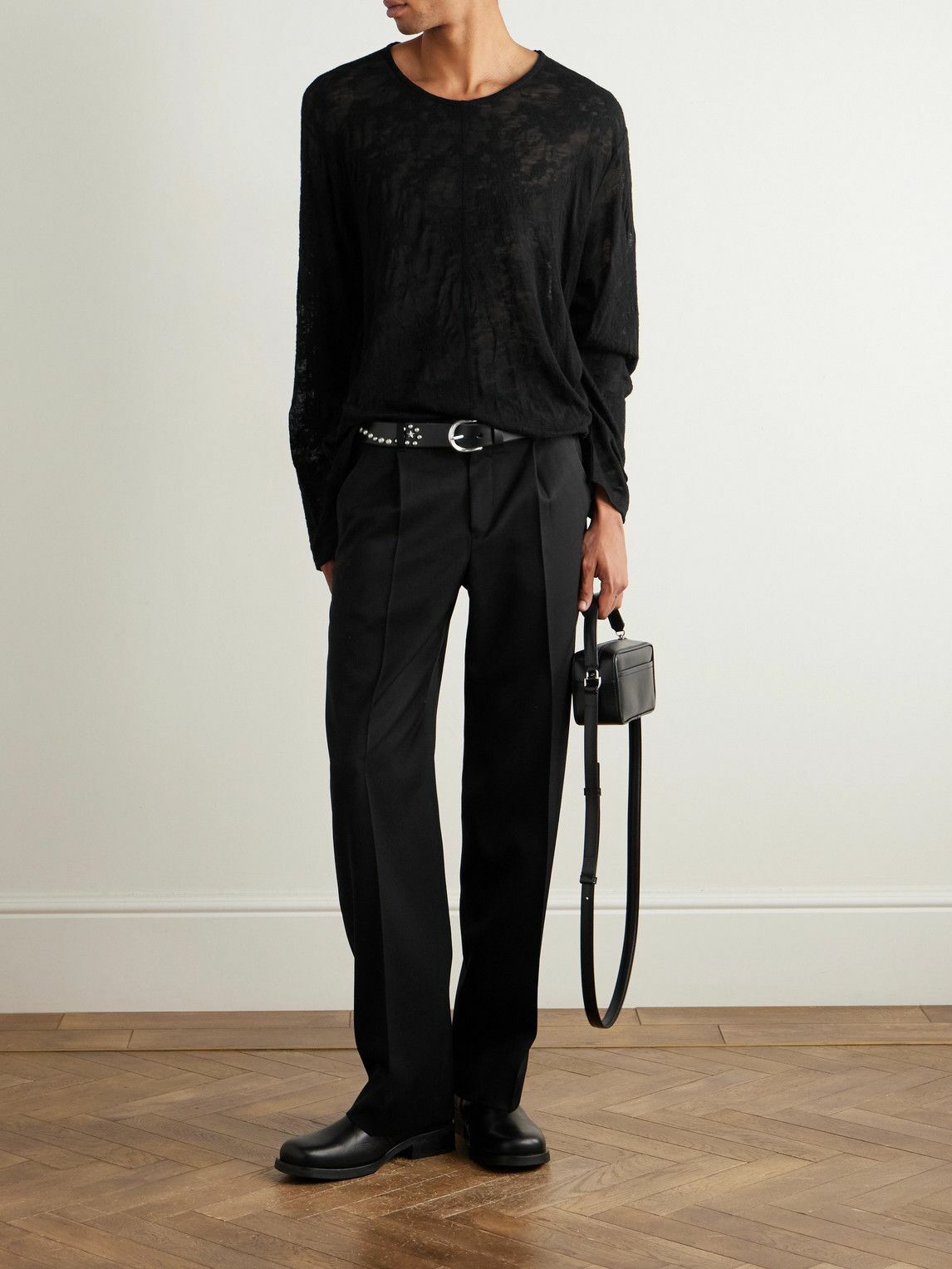 Our Legacy - Slack Tapered Pleated Virgin Wool-Gabardine Suit Trousers ...