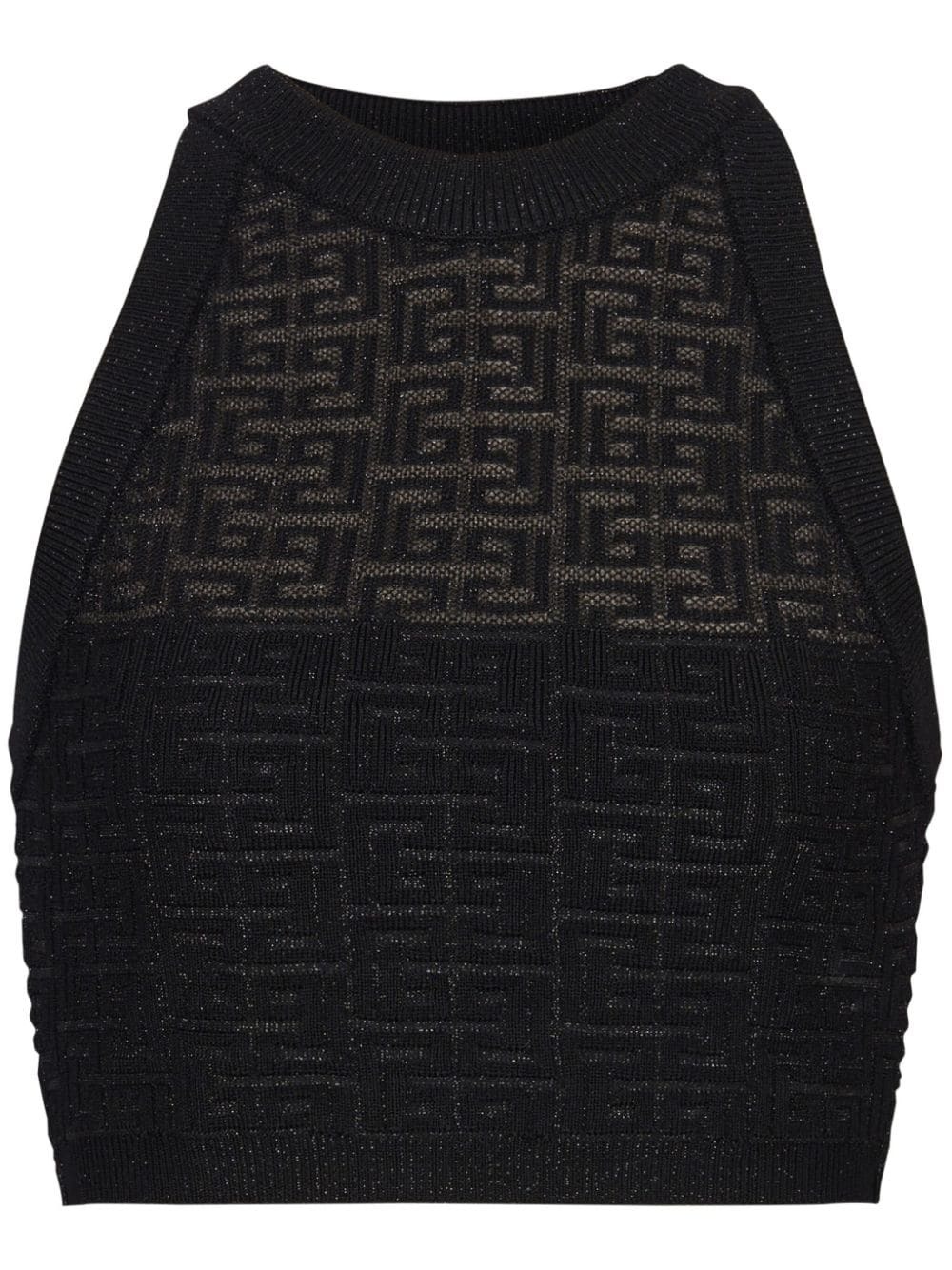 BALMAIN - Monogram Halterneck Top Balmain