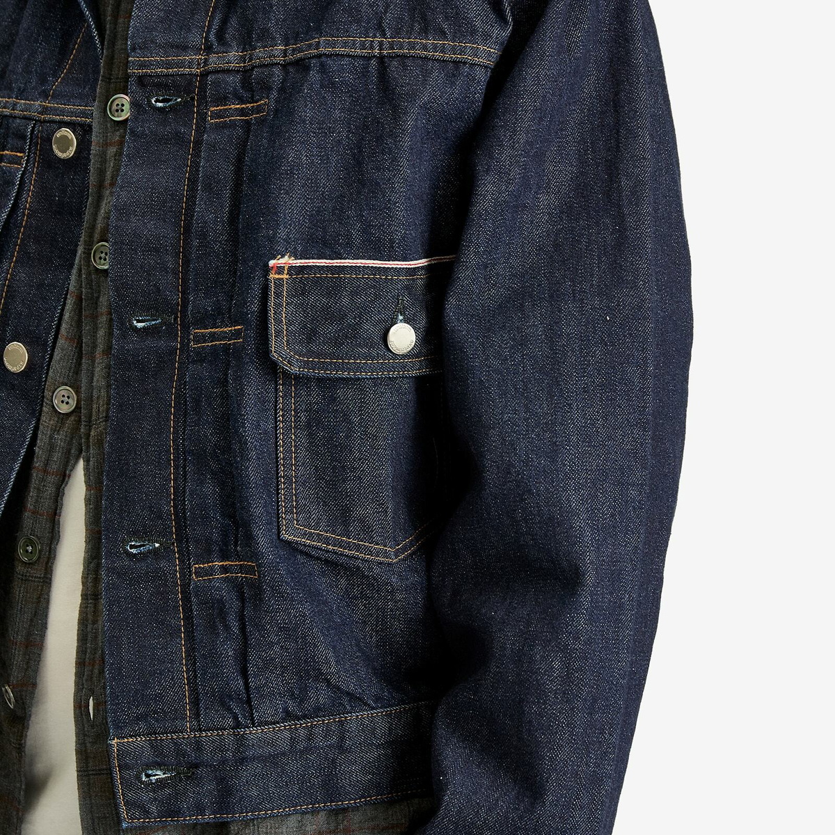 Uniform Experiment Men's Washed Denim Jacket in Indigo Uniform Experiment