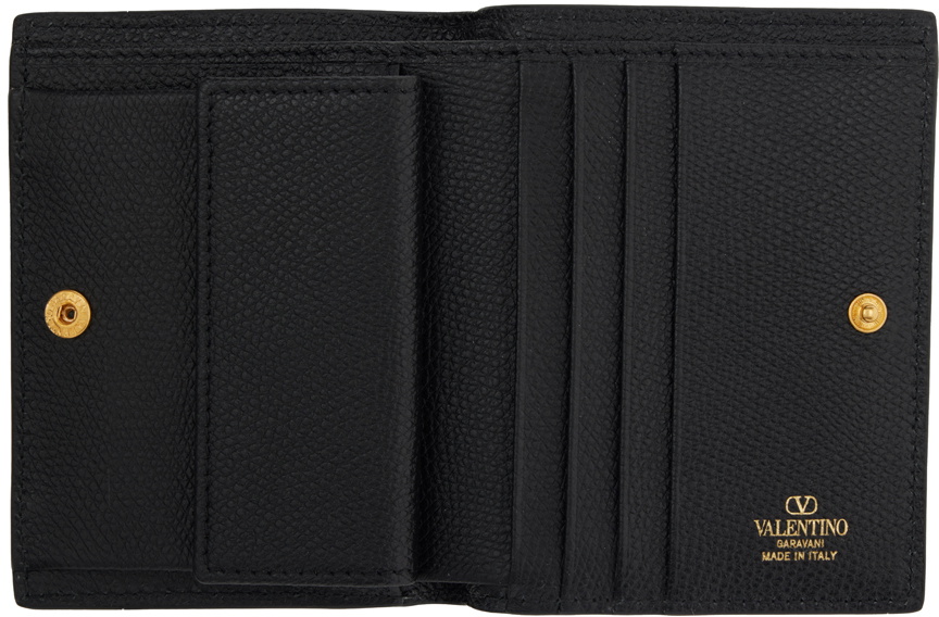 Valentino Garavani Black Bifold Wallet Valentino Garavani