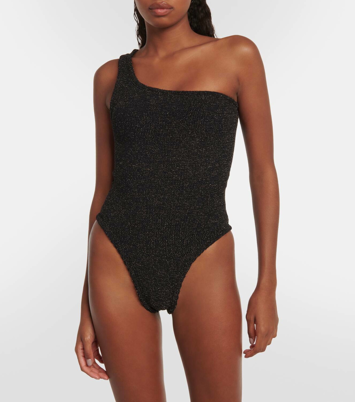 Hunza G Nancy One Shoulder Swimsuit Hunza G