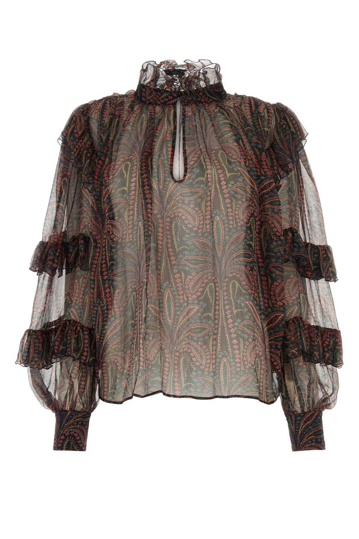 Etro Printed Crepe Blouse Etro