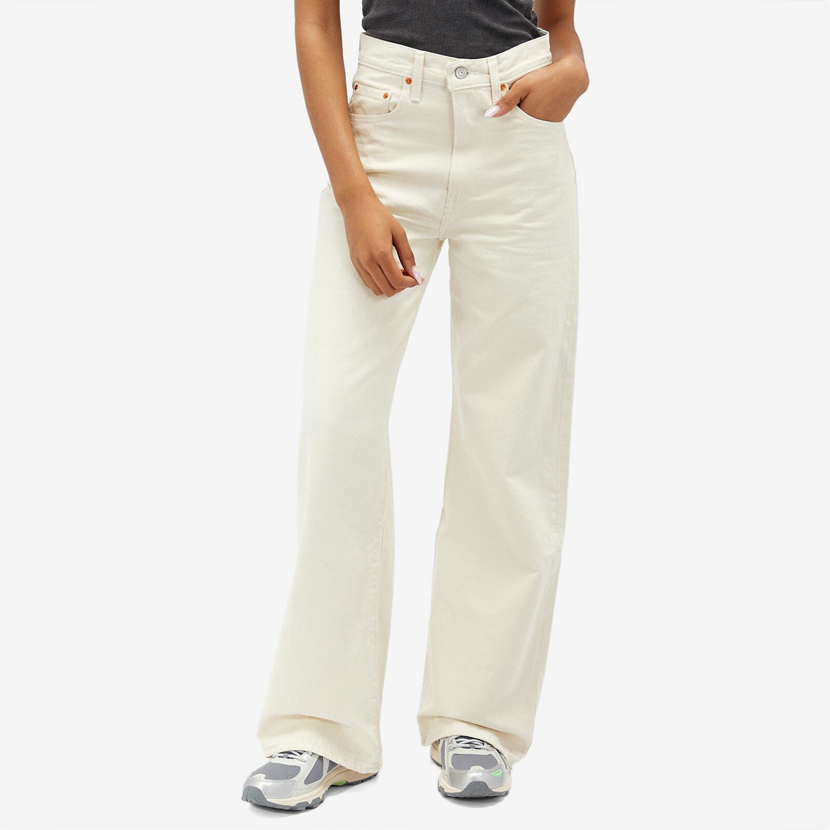 Levi's Women's Wide Leg Jeans in White Levi's Red