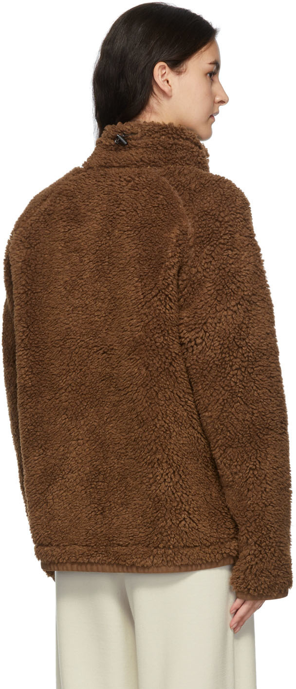 Studio Nicholson Brown Face Fleece Jacket Studio Nicholson