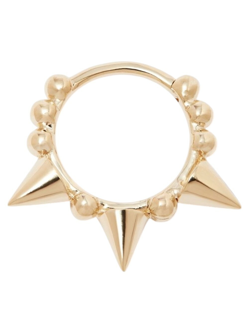 MARIA TASH 18K Yellow Gold Triple Spike Hoop Earring Maria Tash