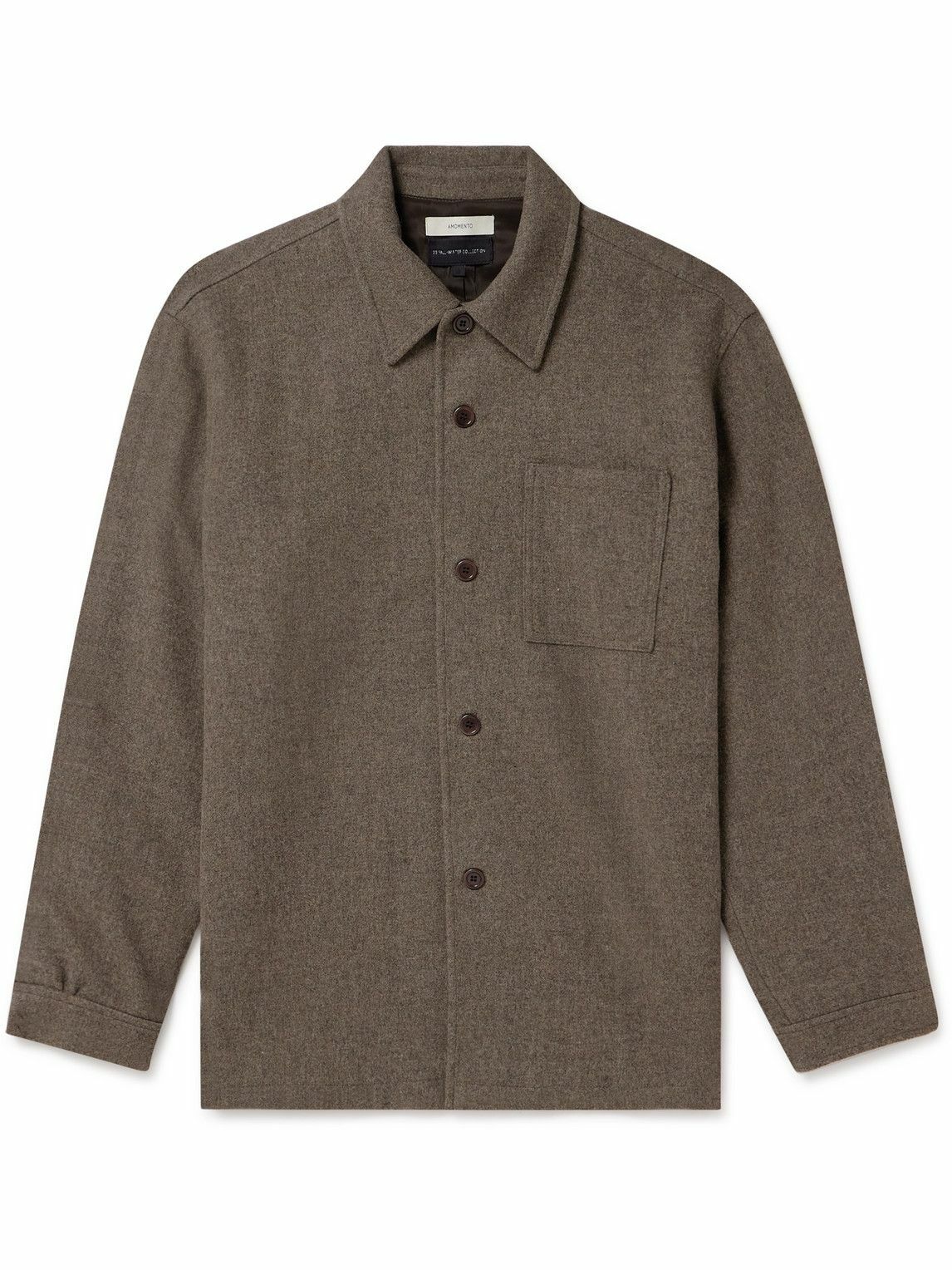 Amomento - Oversized Wool Overshirt - Brown AMOMENTO