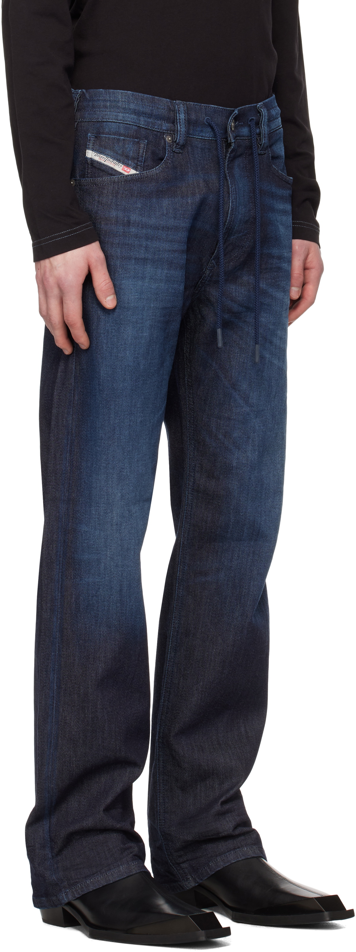 Diesel Blue Relaxed D-Reel Denim Joggjeans 068ql Jeans Diesel