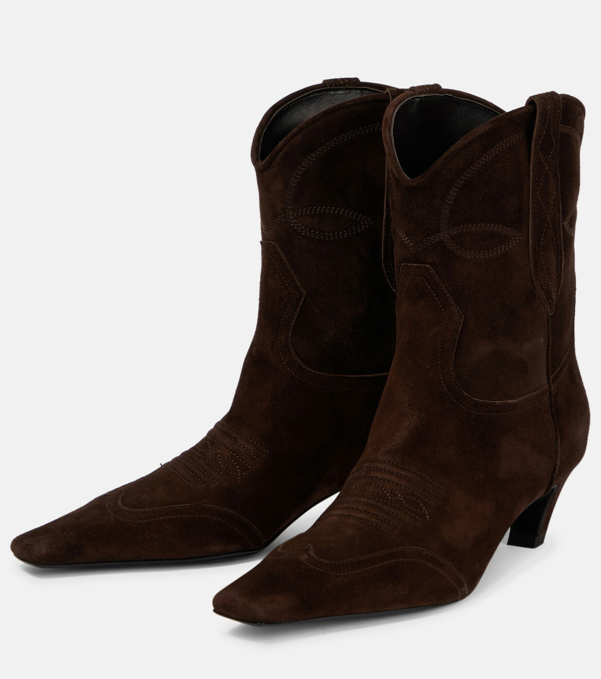 Khaite - Dallas suede cowboy boots Khaite