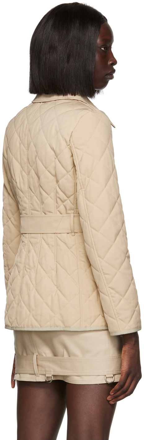 Burberry Beige Padded Jacket Burberry