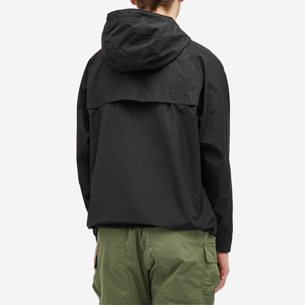 Snow Peak Men's Light Mountain Cloth Zip Up Parka Jacket in Black Snow Peak