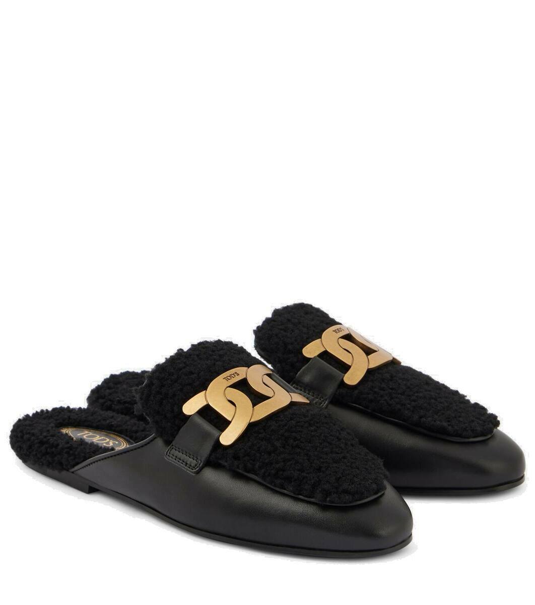 Tod's Catena shearling-lined mules Tod's