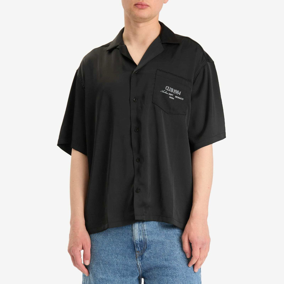 Club 1984 Men's Atelier Dept Vacation Shirt in Black Club 1984