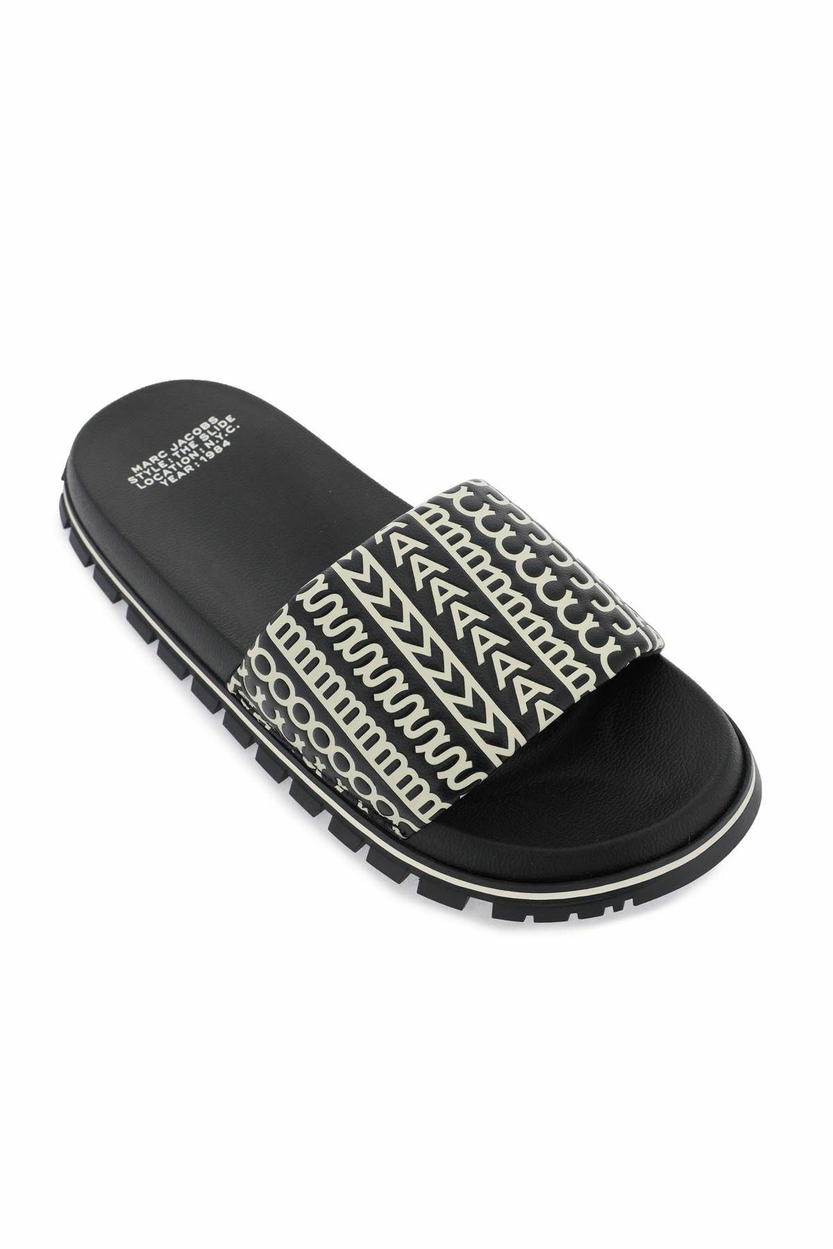 MARC JACOBS the monogram slide Black Marc Jacobs