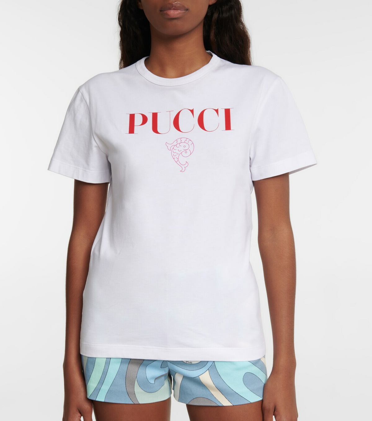 Pucci - Logo cotton jersey T-shirt Emilio Pucci