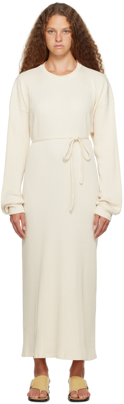 Baserange Off-White Shaw Midi Dress Baserange