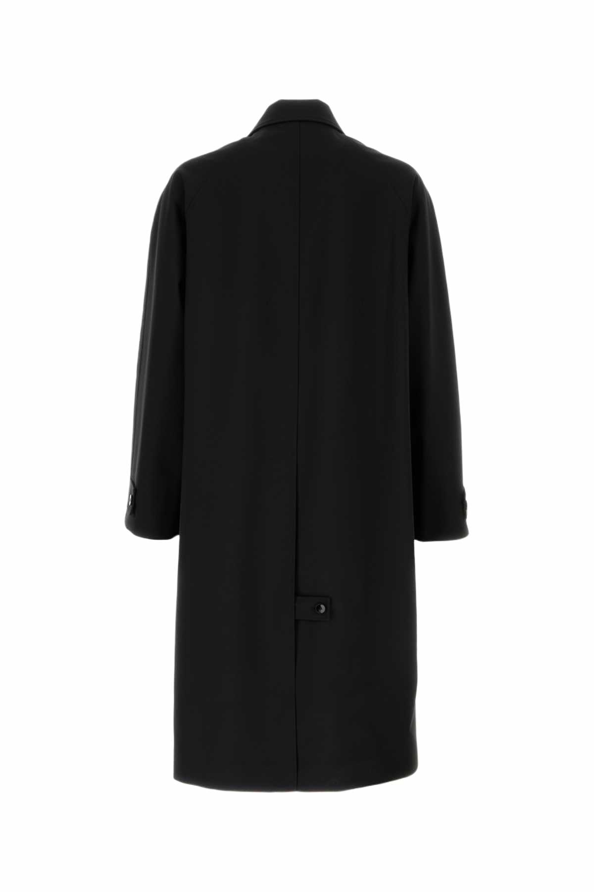 Gucci Black Wool Overcoat Gucci