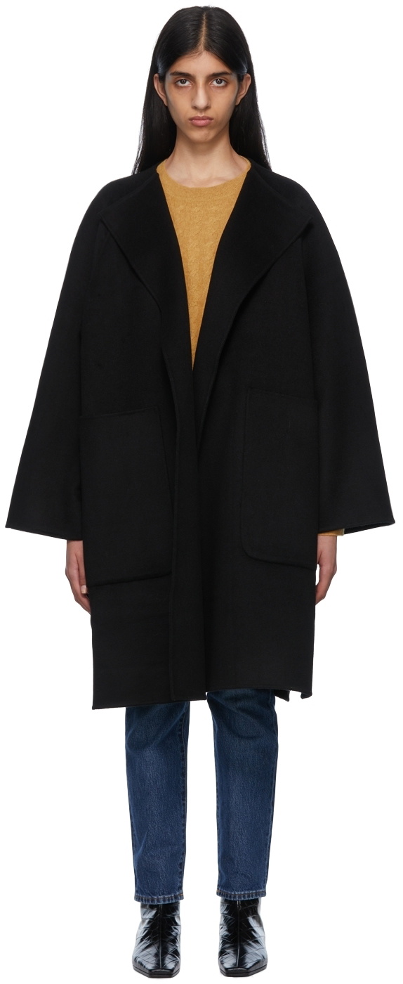 Totême Black Cape Coat Toteme