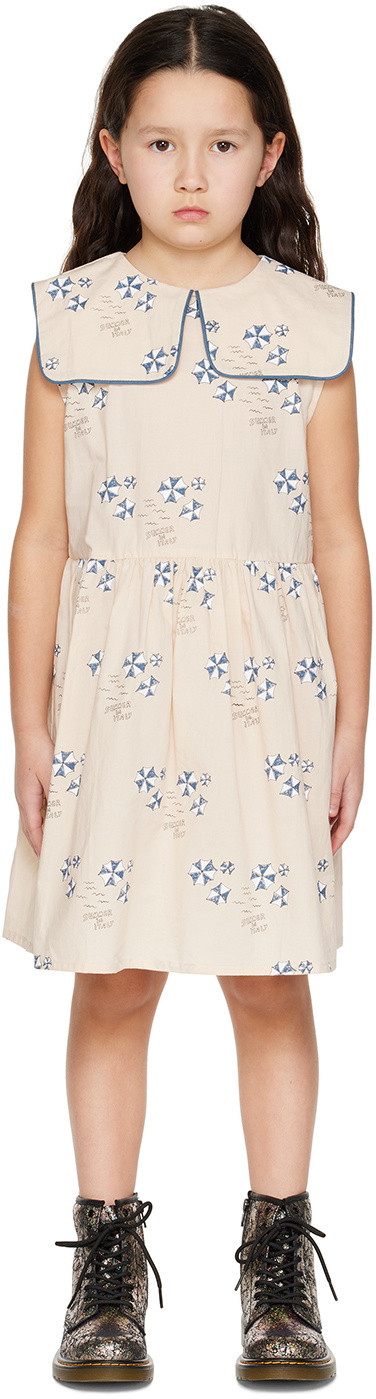 Wander & Wonder Kids Beige Miuccia Dress