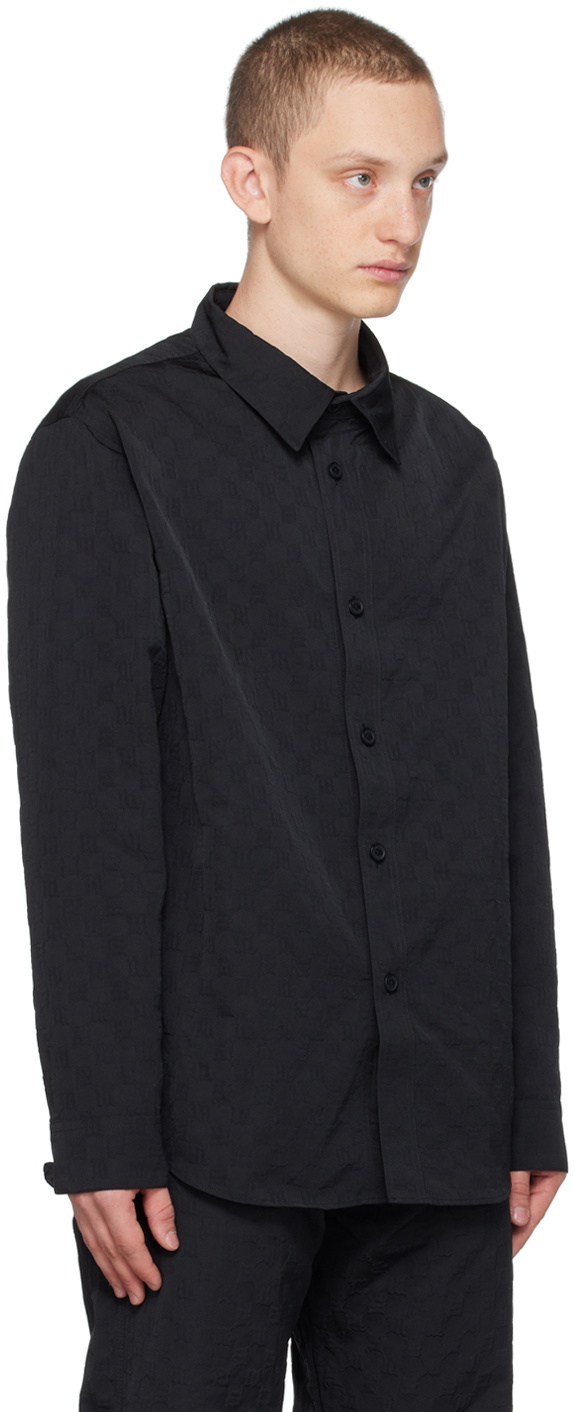 MISBHV Black Monogram Embossed Shirt MISBHV