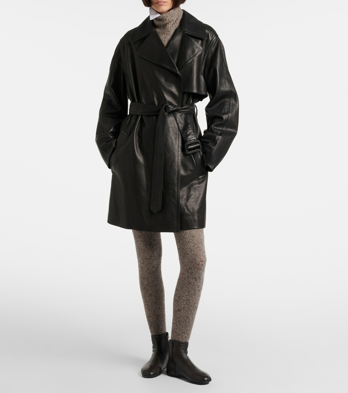 The Row Mumu cashmere tweed tights The Row